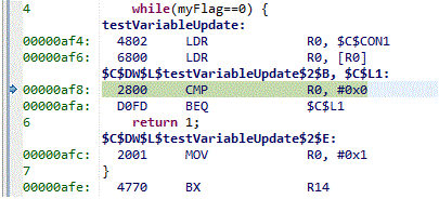 Compiler Optimization Breaks Flag Checking in Multiple Source Files? - Code Composer Studio ...