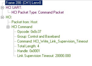 CC2564 HCI Write Link Supervision Timeout Command Disallowed - Bluetooth forum - Bluetooth®︎ ...