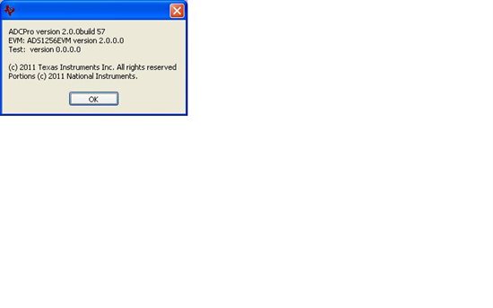 ADS1256EVM-PDK error message with error code 85 - Data converters forum - Data converters - TI ...