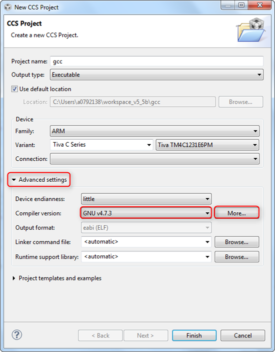 Gcc compiler in code composer studio - Code Composer Studio forum - Code Composer Studio™︎ - TI ...