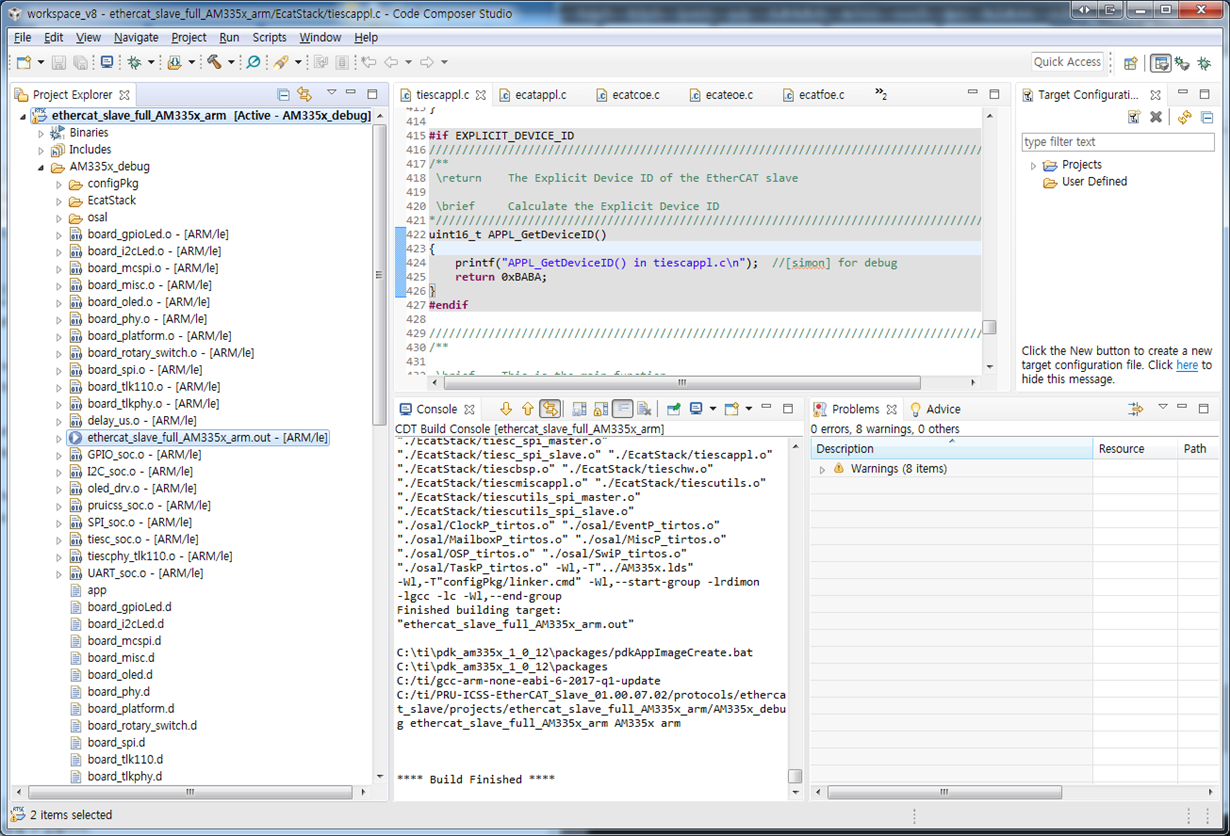 CCS AM3359 No Symbol Are Defined In CCS Code Composer Studio Forum