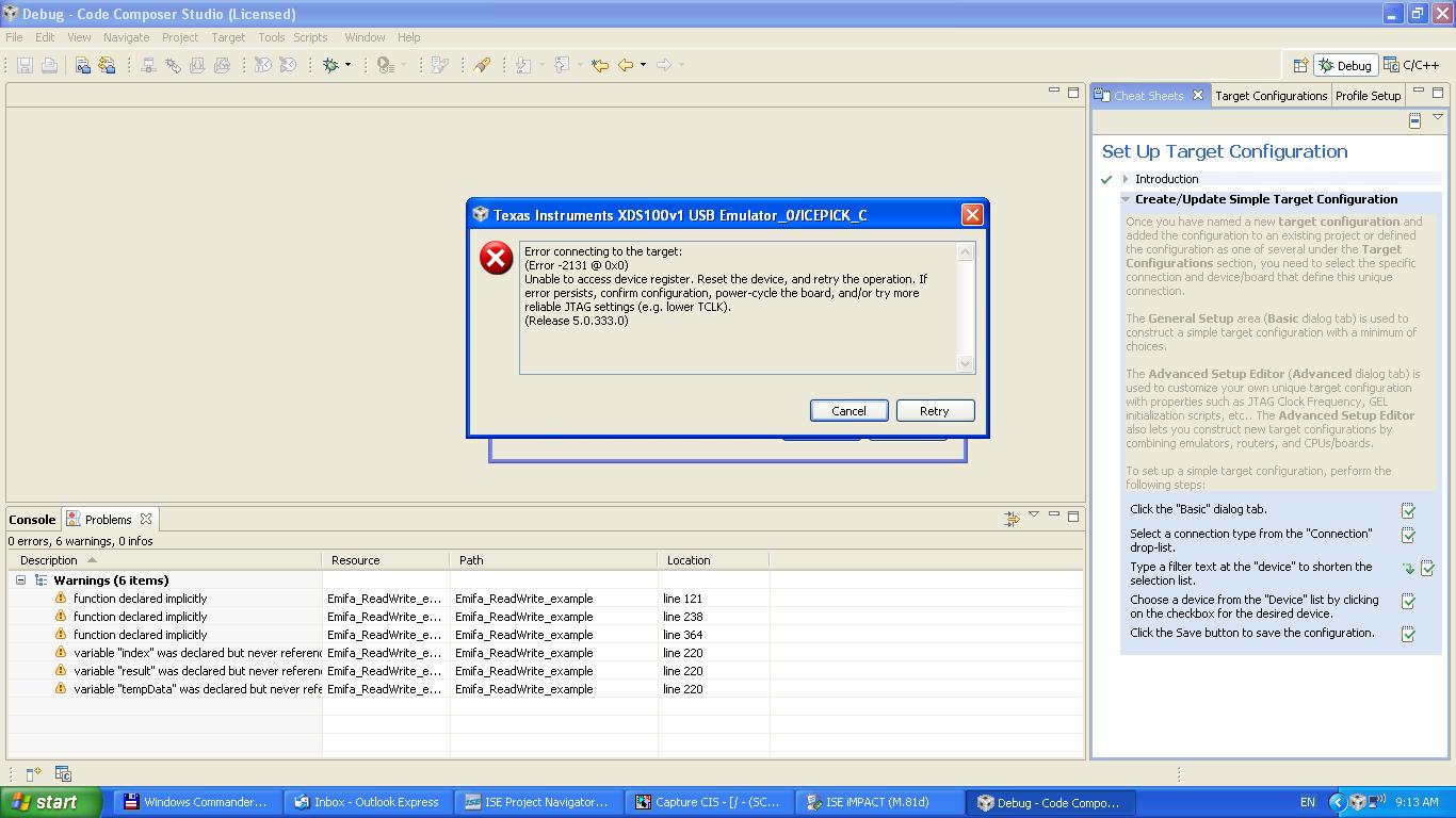 tmdsevm6457l jtag connection - Code Composer Studio forum - Code ...