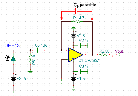 OPA 657 as transimpedance - Amplifiers forum - Amplifiers - TI E2E ...