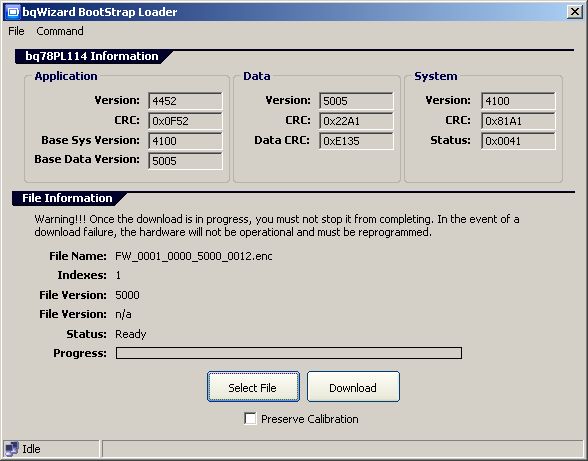 Preserving Voltage Calibration of bq78pl114 during Firmware Update to ...