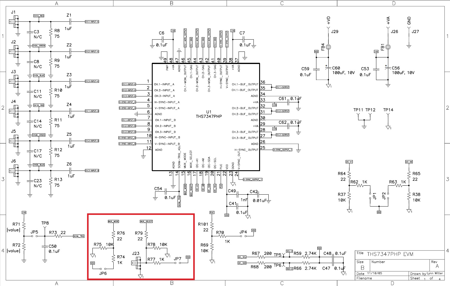 THS7347 connector THS7347 can not display issue. - Amplifiers forum ...