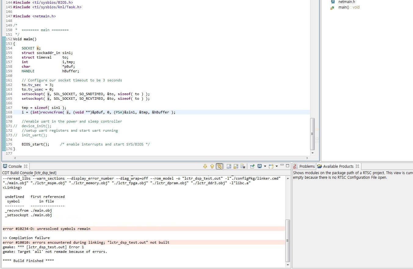 evm6748 setsockopt symbol link error ㅠ_ㅠ - Processors forum ...