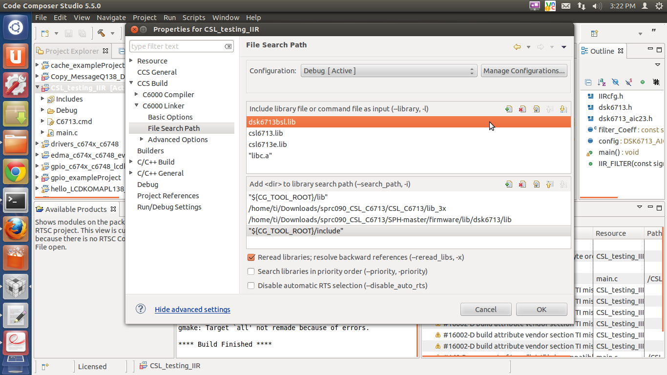 DSK6713 with CCSv5.3.0.00090 - Processors forum - Processors - TI E2E support forums