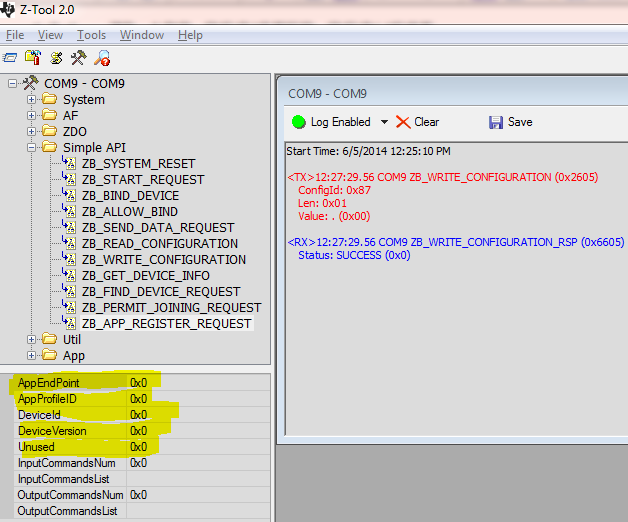 Z Tool commands - Zigbee & Thread forum - Zigbee & Thread - TI E2E support forums