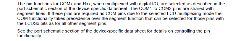 Help For Port Setting To Using The Lcd Com Msp Low Power