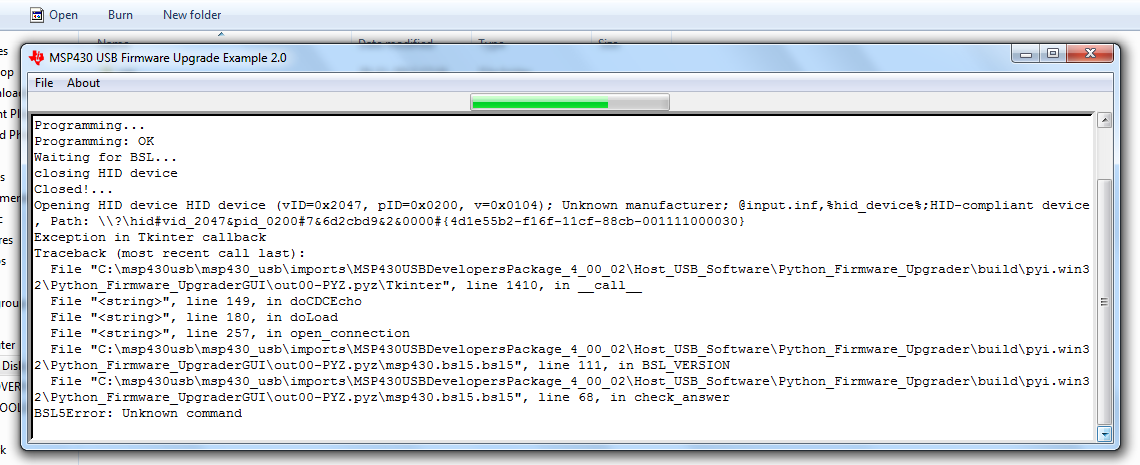 Bsl Msp430f5659 Msp Low Power Microcontroller Forum Msp Low Power Microcontrollers Ti E2e
