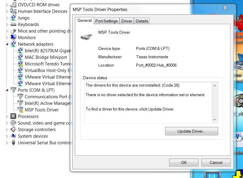 USB Launchpad drivers problem - MSP low-power microcontroller forum - MSP low-power ...