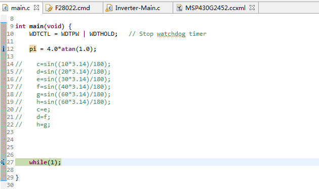MSP430G2452 Calculate sin value wrong - MSP low-power microcontroller forum - MSP low-power ...
