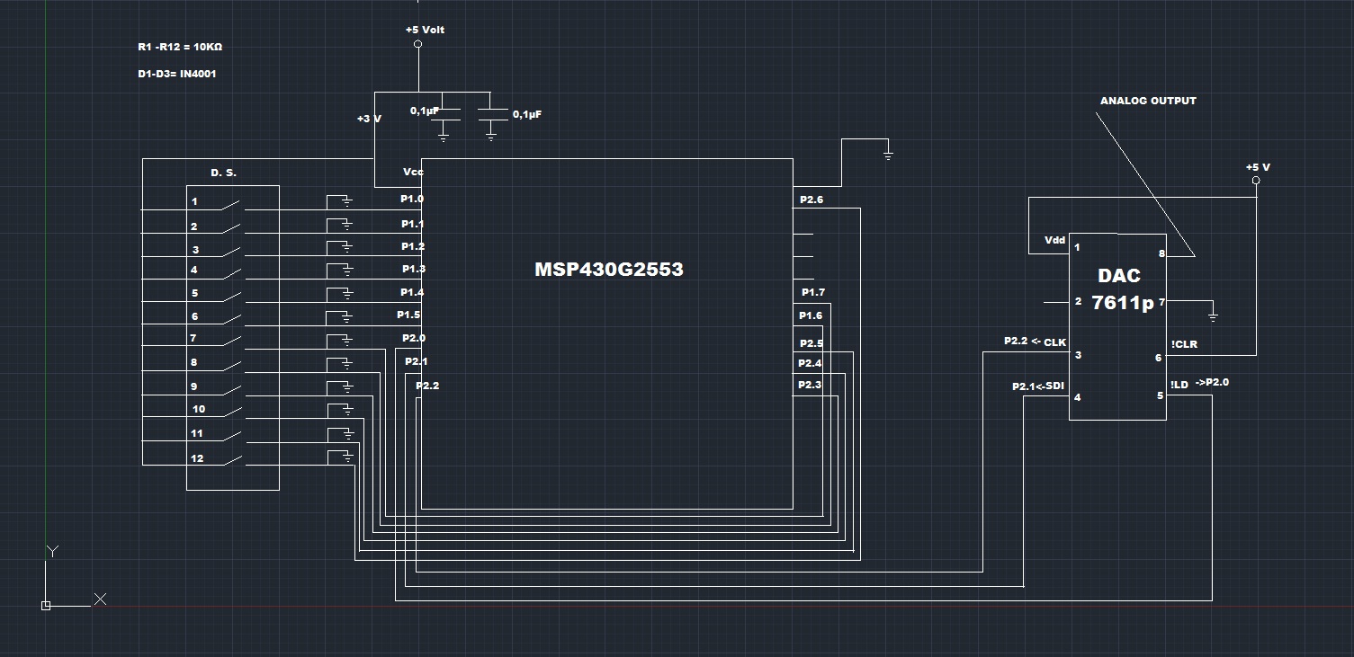 Project: create an analog signal using MSP430G2553 - MSP low-power microcontroller forum - MSP ...