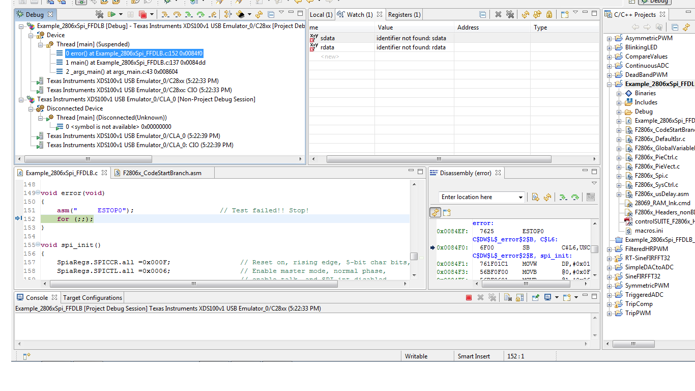 SPI communication between two F28069 Control Sticks - C2000 ...