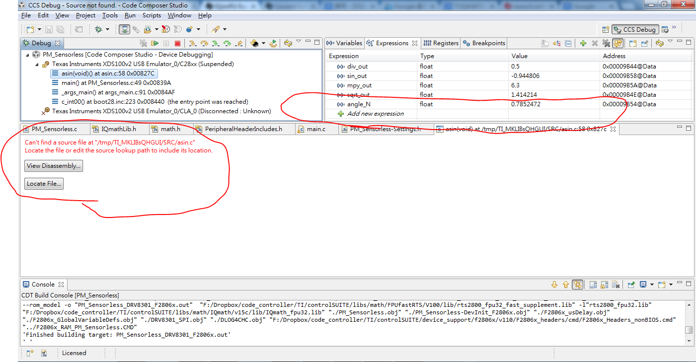 IQsinPU functional problem - C2000 microcontrollers forum - C2000™︎ microcontrollers - TI E2E ...