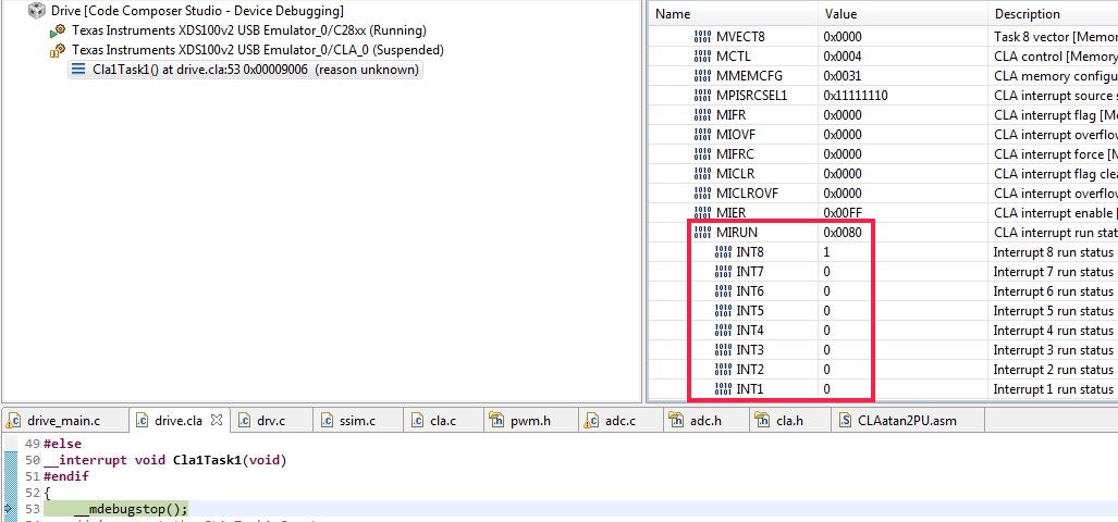 CLA - Start wrong Task after hardware reset - C2000 microcontrollers forum - C2000™︎ ...