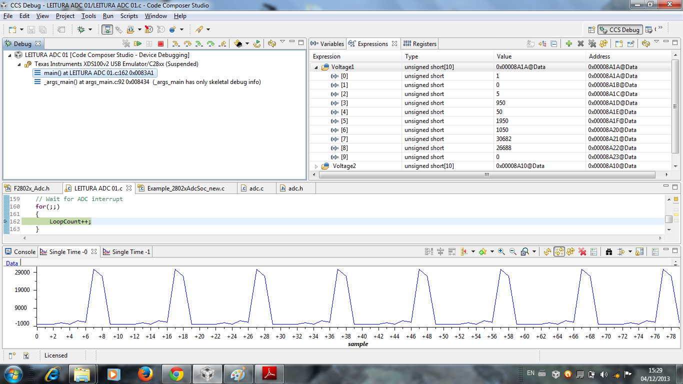 Configuration ADC and GPIO F28027 - C2000 microcontrollers forum - C2000™︎ microcontrollers - TI ...
