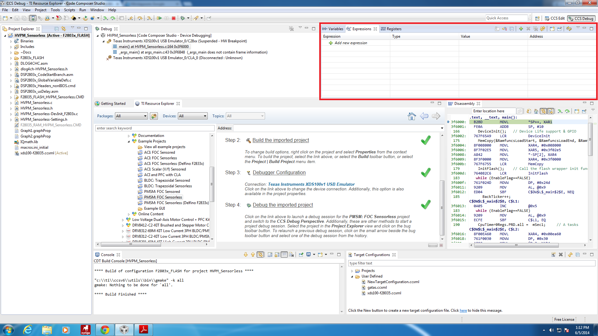 HVPM_Sensorless project problem on CCS v6 - C2000 microcontrollers forum - C2000™︎ ...