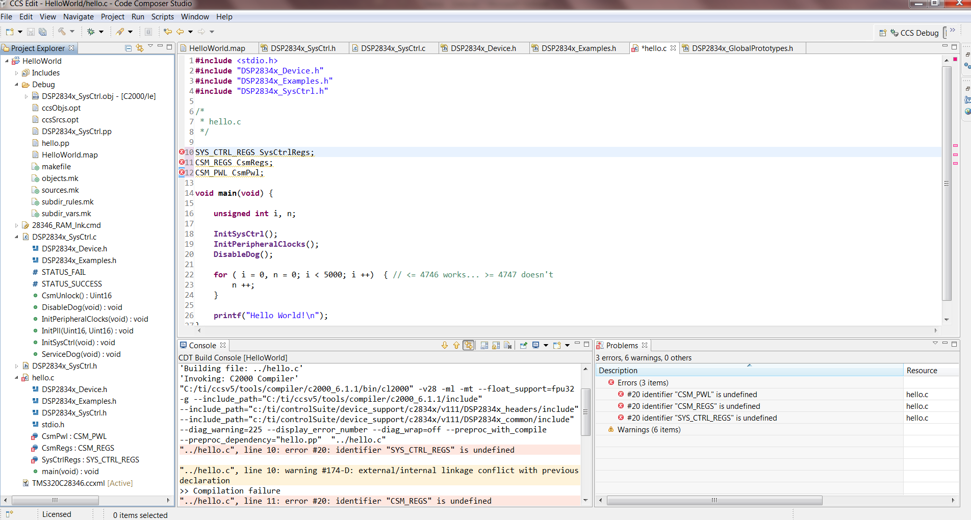 C28346 Locking Up - C2000 microcontrollers forum - C2000™︎ ...