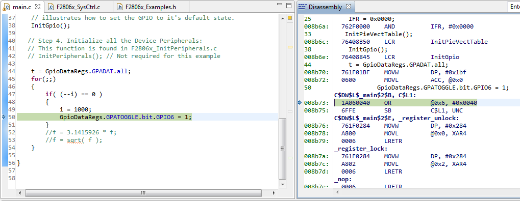 28069 code execution speed - C2000 microcontrollers forum - C2000™︎ ...