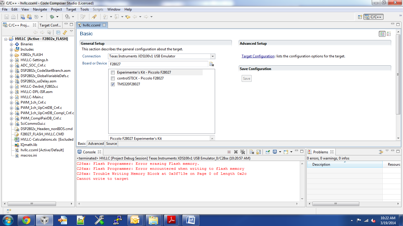 C28xx Flash Programming Error - C2000 microcontrollers forum - C2000™︎ microcontrollers - TI E2E ...