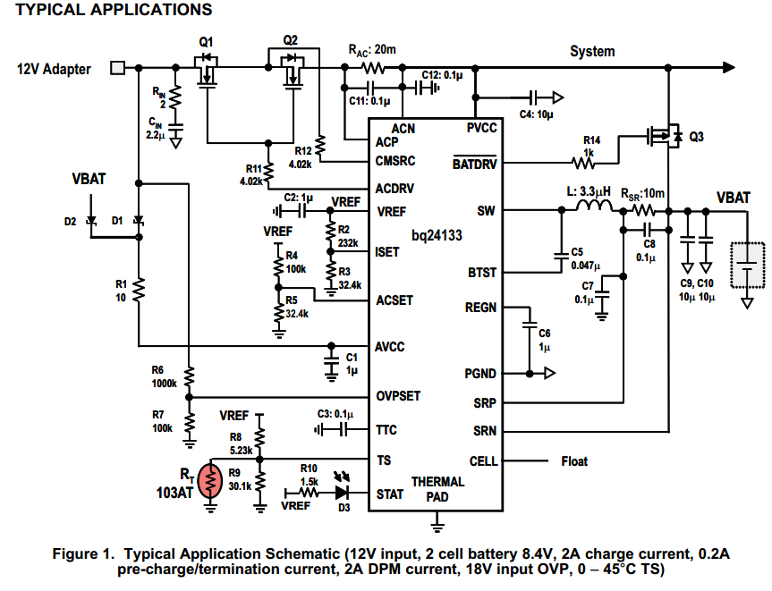 BQ24616 and BQ24133 - Datasheet parameters - Power management forum ...