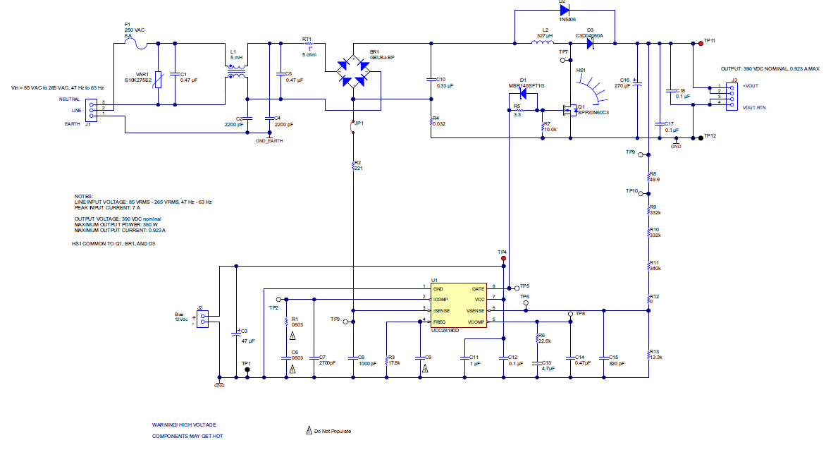 UCC28180 DC ground danger? - Power management forum - Power management ...