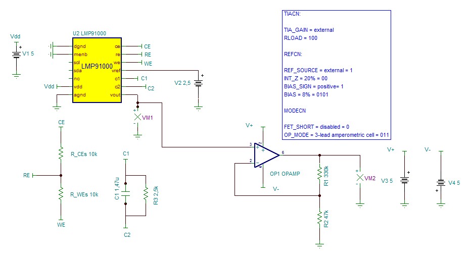 LMP91000 PRECISION PROBLEM - Simulation, hardware & system design tools forum - Simulation ...