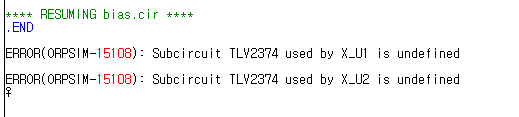 TLV2374 PSPICE File Error has been occurred. - Simulation, hardware ...