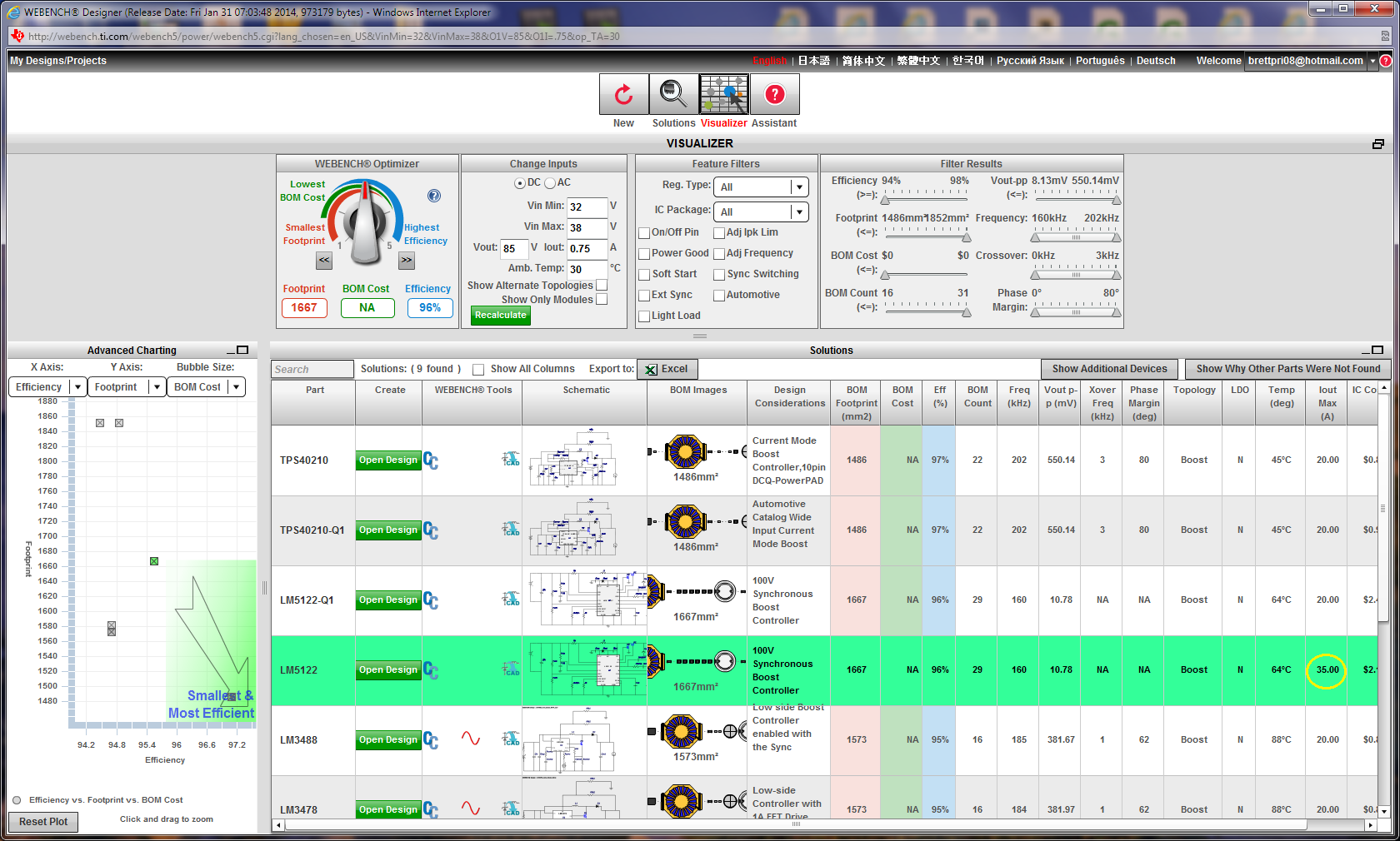 Webench Unable To Find Device Message Simulation Hardware And System Design Tools Forum