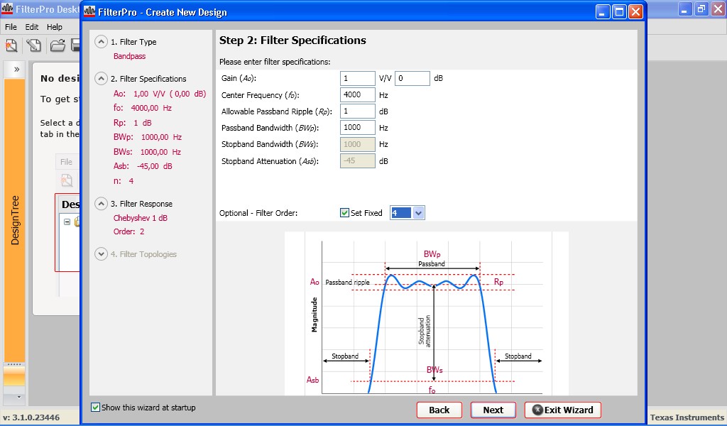 FilterPro 3.0 Bug with Chebychev 4th order filter - Simulation ...