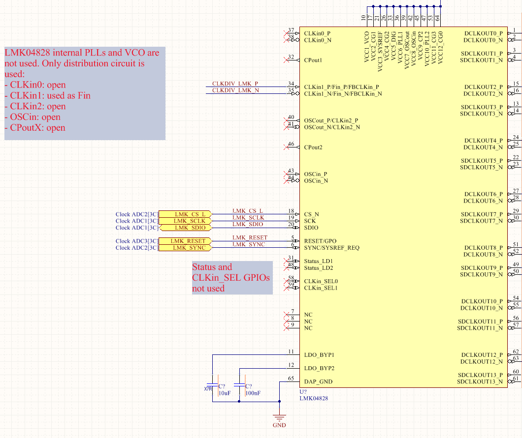 LMK04828 power supply clock distribution mode only - Clock & timing forum - Clock & timing - TI ...