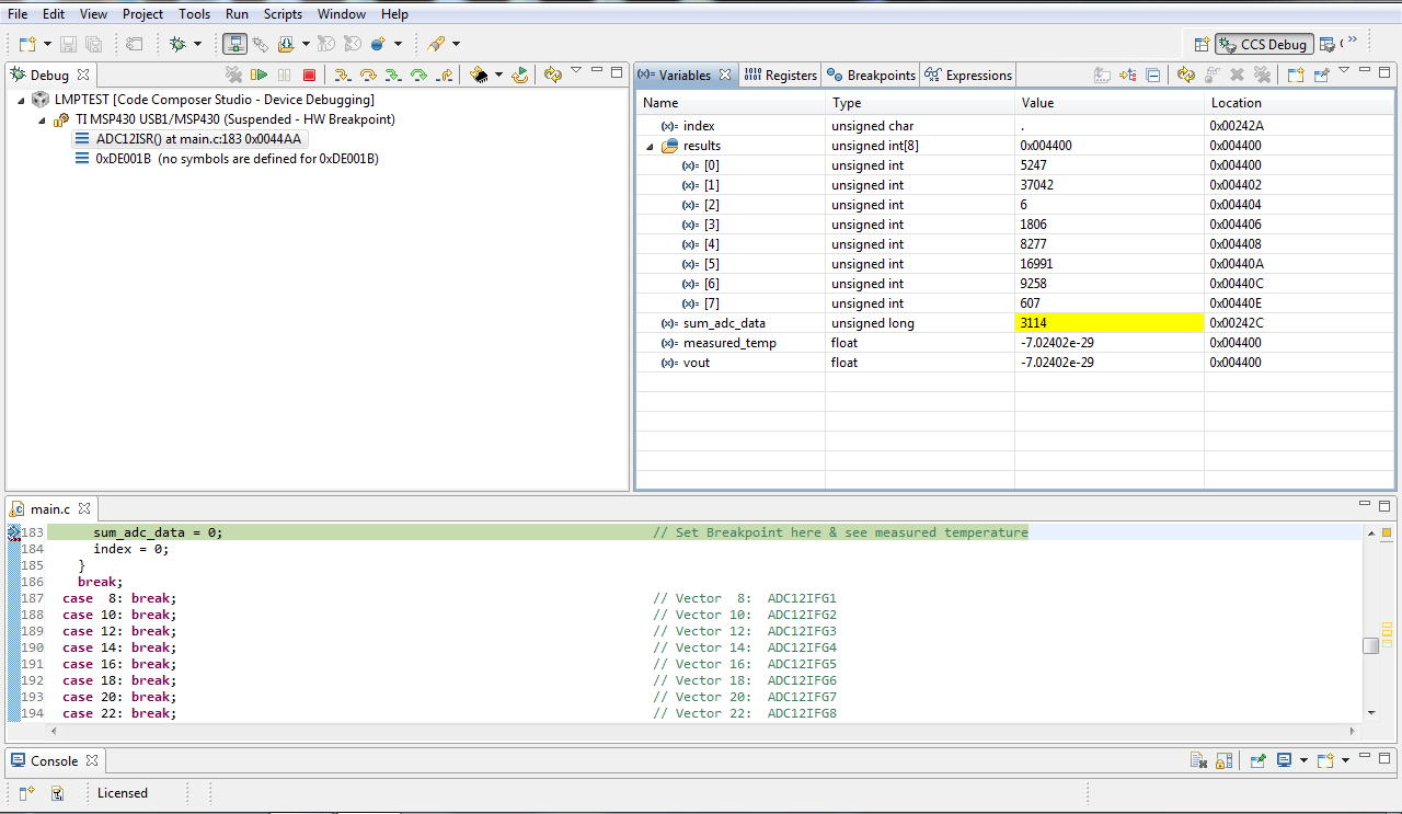 LMP91000 evm and MSP4305529 demo applications - Amplifiers forum ...