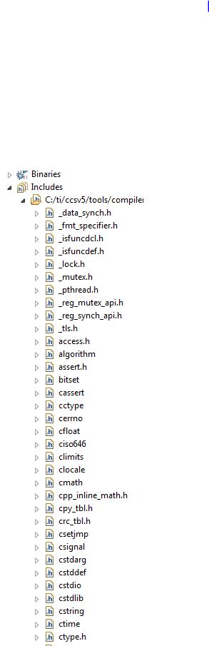 CCS include system folder - Code Composer Studio forum - Code Composer ...