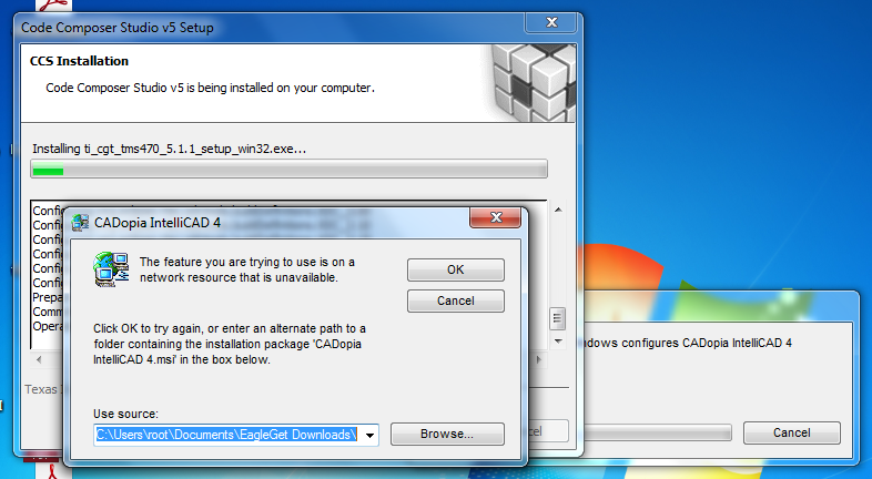 CCS v5.5 Setup Error (CADopia IntelliCAD 4) - Code Composer Studio forum - Code Composer Studio ...