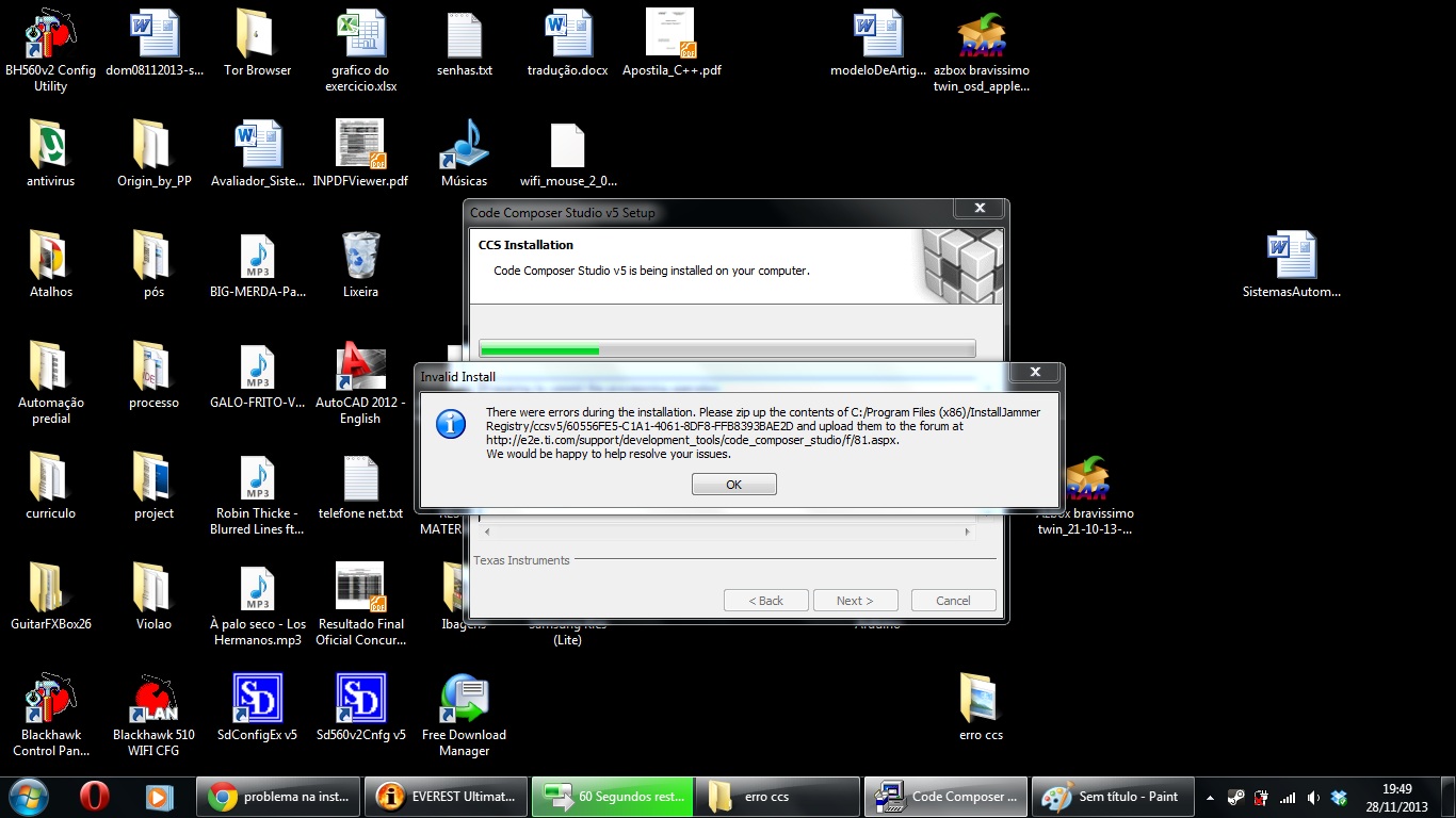 Could not install Code Composer studio - Code Composer Studio forum - Code Composer Studio™︎ ...