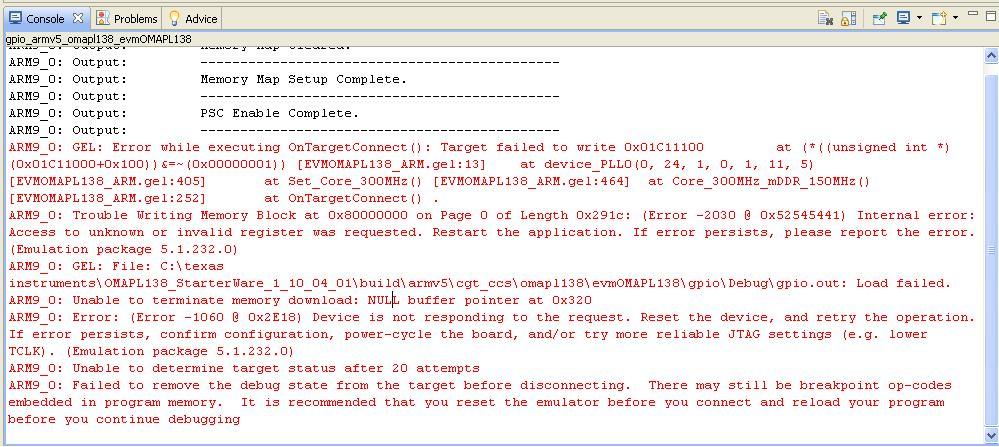 ARM Debug Error - Code Composer Studio forum - Code Composer Studio™︎ - TI E2E support forums