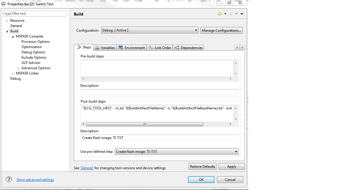 Generate txt file ccs v6.0 - Code Composer Studio forum - Code Composer ...