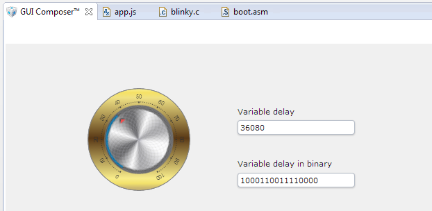 Format of bound value in GUI composer - Code Composer Studio forum - Code Composer Studio™︎ - TI ...