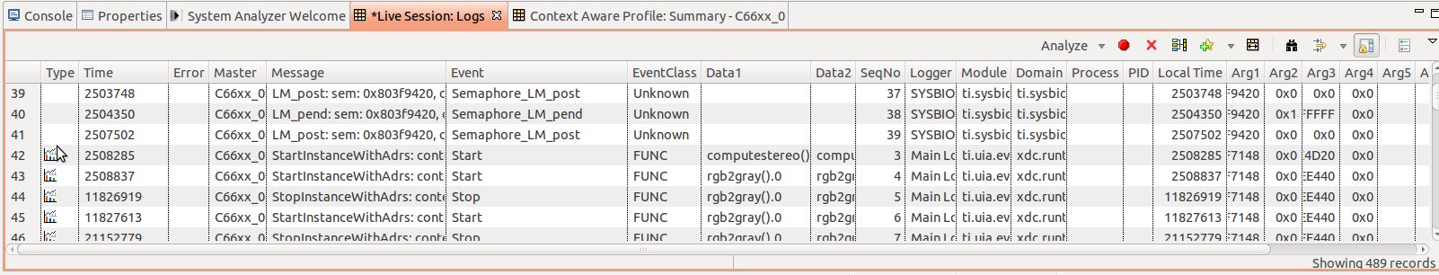 System Analyzer profiling doesn't work - Code Composer Studio forum ...