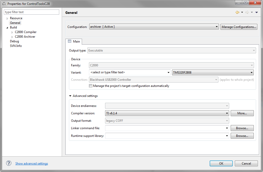 how to generate .lib file from an existing project CCS5.4 for C2000 - Code Composer Studio forum ...