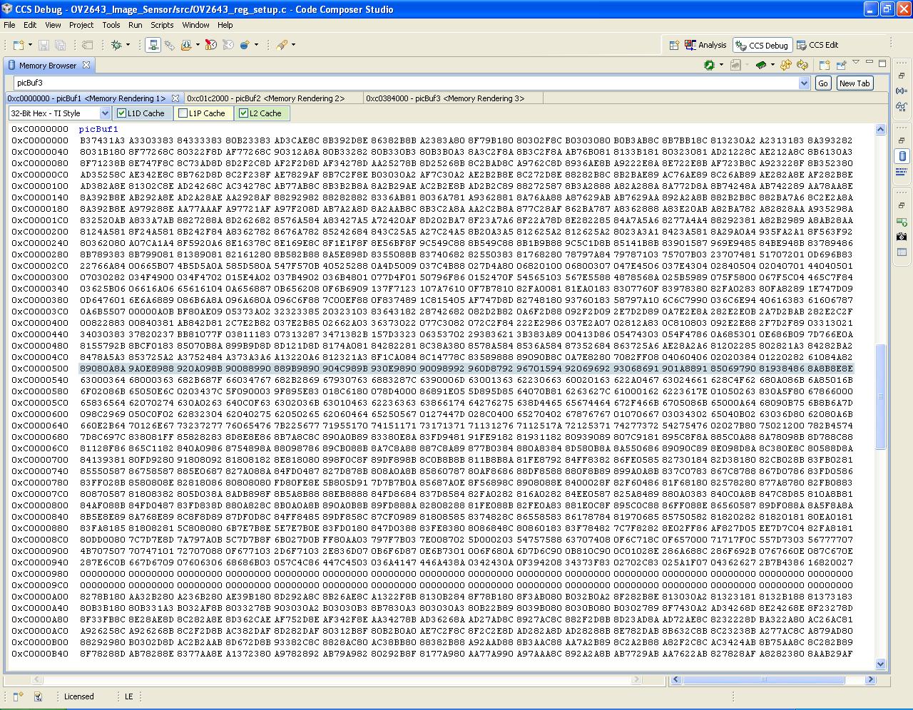How analyze the buffered data ? - Code Composer Studio forum - Code Composer Studio™︎ - TI E2E ...