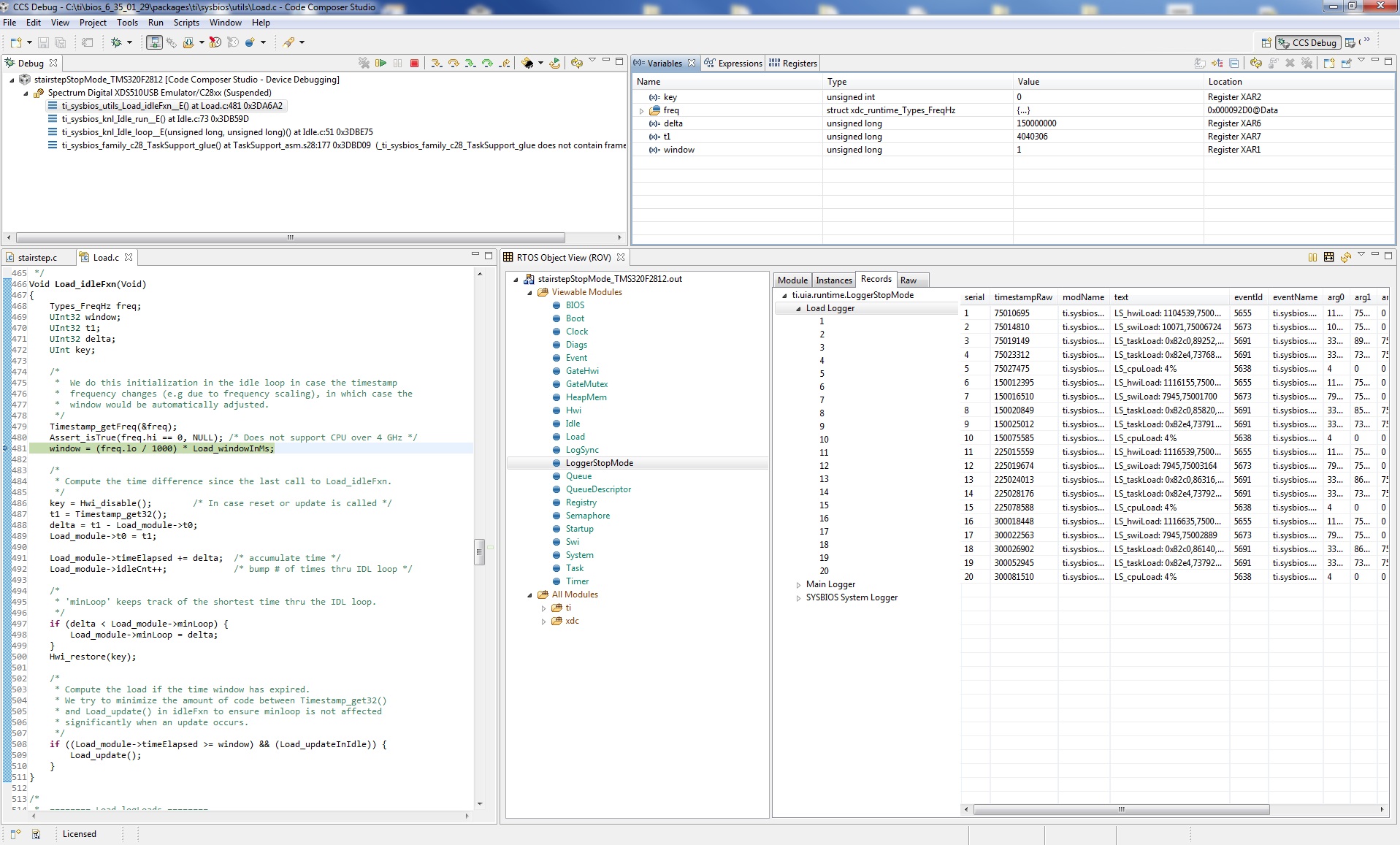 System Analyzer shows no data - Code Composer Studio forum - Code ...