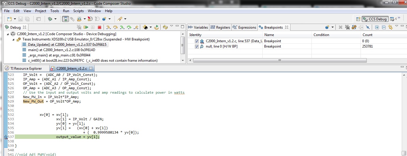 Using Count Event on TMS320F28027 Launchpad - Code Composer Studio forum - Code Composer Studio ...