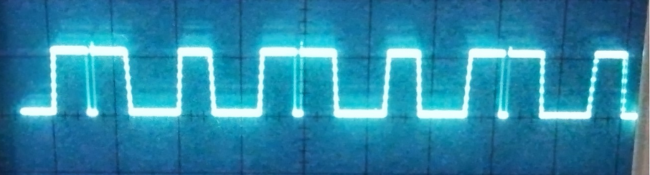 Display sequence in pattern mode with multiple bit depth,e.g. 8bit ...