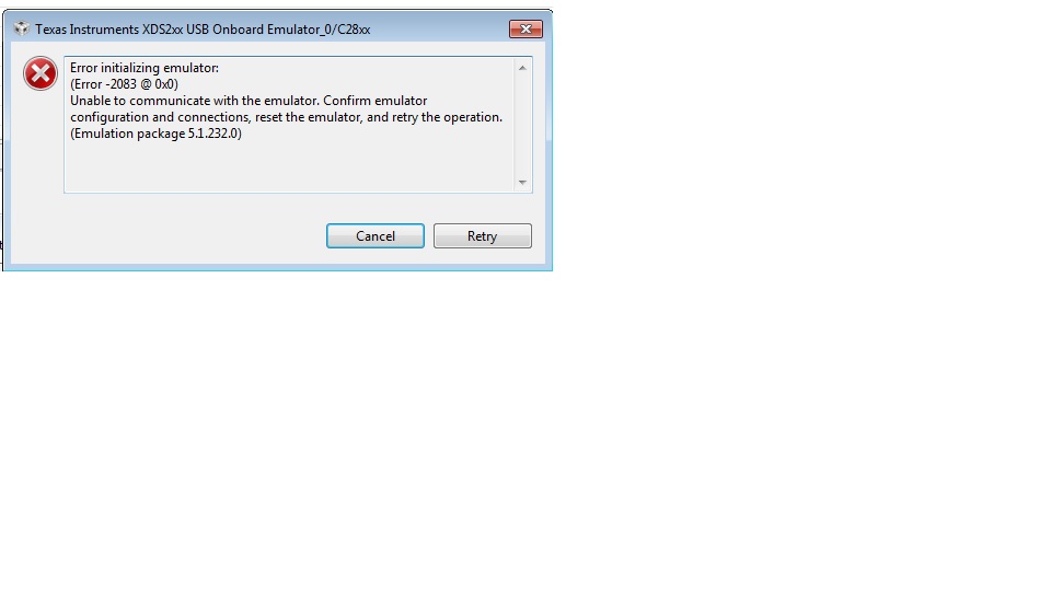 InstaSPIN GUI and CCS hung up while connecting target - C2000 microcontrollers forum - C2000™︎ ...