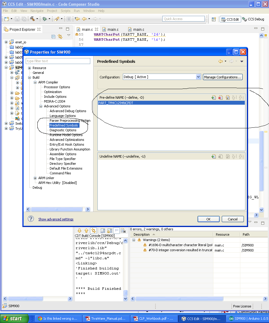 Tm4c1294ncpdt Trouble With Uart Baud Rates Arm Based Microcontrollers