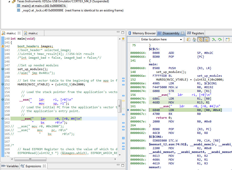 Instructions to load program counter with a flash memory address in ...