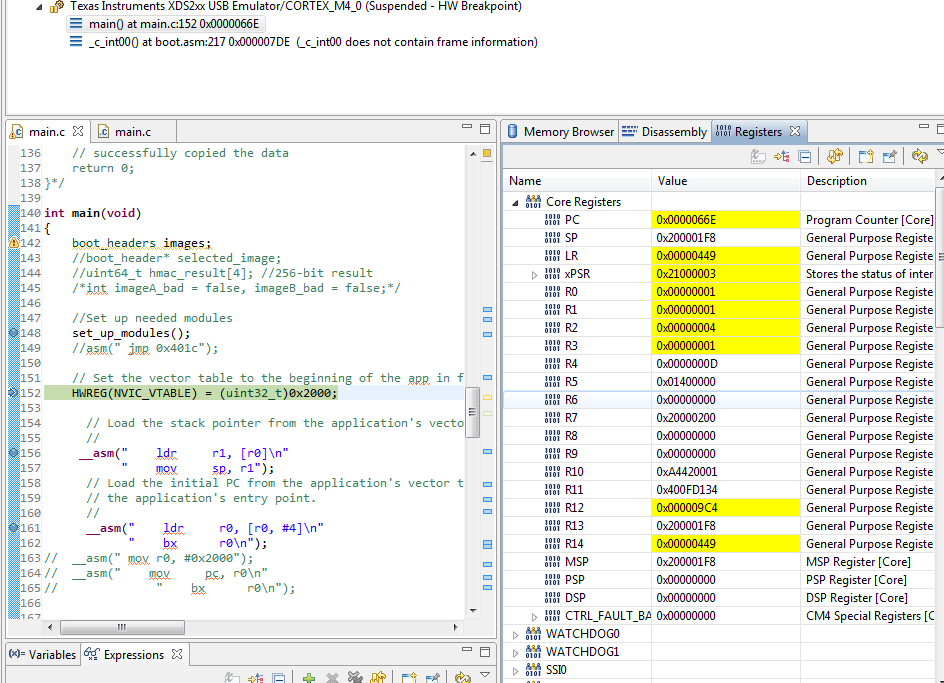 Instructions to load program counter with a flash memory address in case of TM4C129DNCPDT - Arm ...