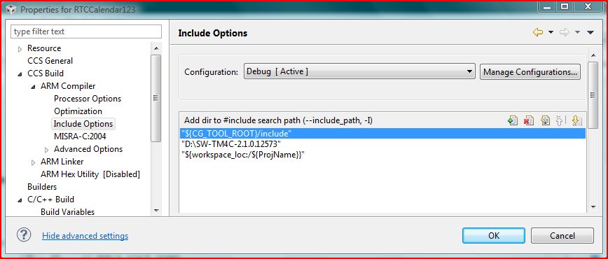 Unresolved inclusion: "inc/tm4c1294ncpdt.h" - Arm-based microcontrollers forum - Arm-based ...